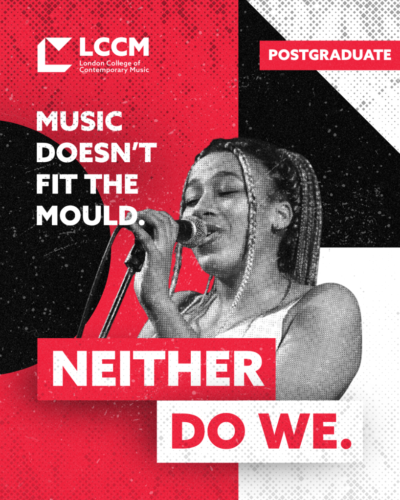 Study 2025 Postgraduate | London College of Contemporary Music | LCCM